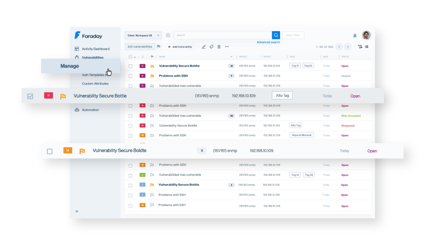 Faraday Security Vulnerability Management Platform