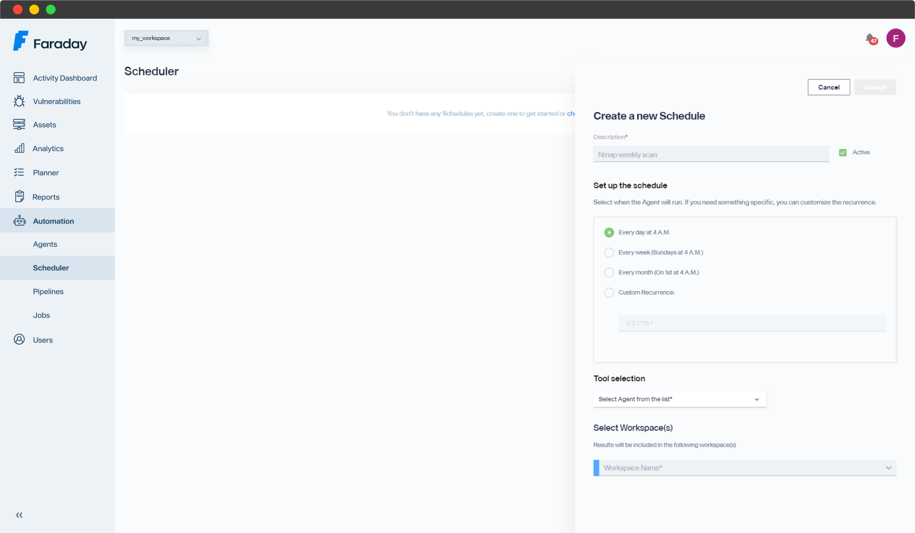 Faraday - Quick Tour